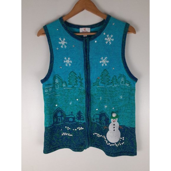 Quacker Factory | Jackets & Coats | Vintage Quacker Factory Womens Blue ...